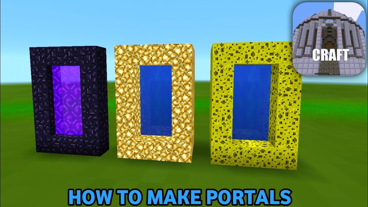 How to Make Portals in MINICRAFT - YouTube