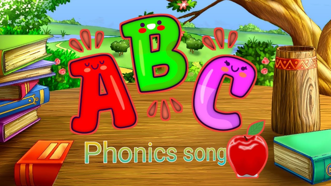 ABC PHONICS SONG / ABCs Song with Shapes / ABCs ALPHABET NURSERY RHYMES ...