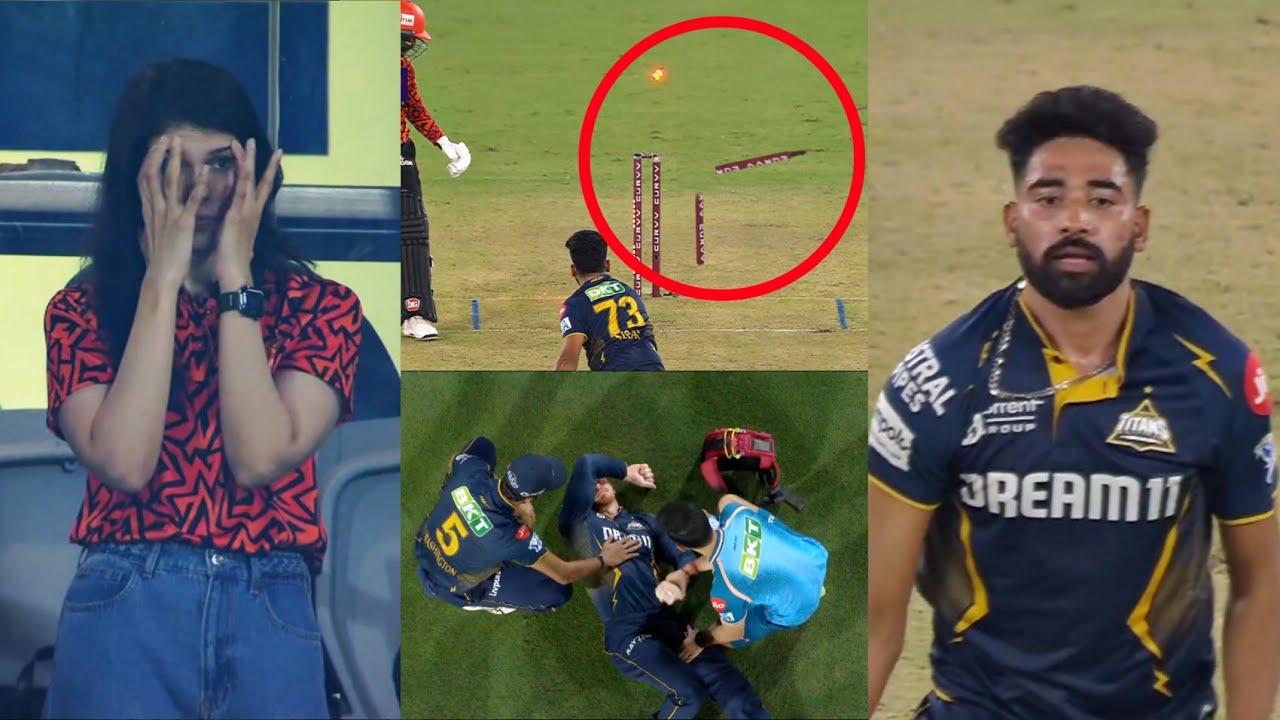 Kavya Maran hide her face when Mohammed Siraj 155 kmh speed throw broke ...