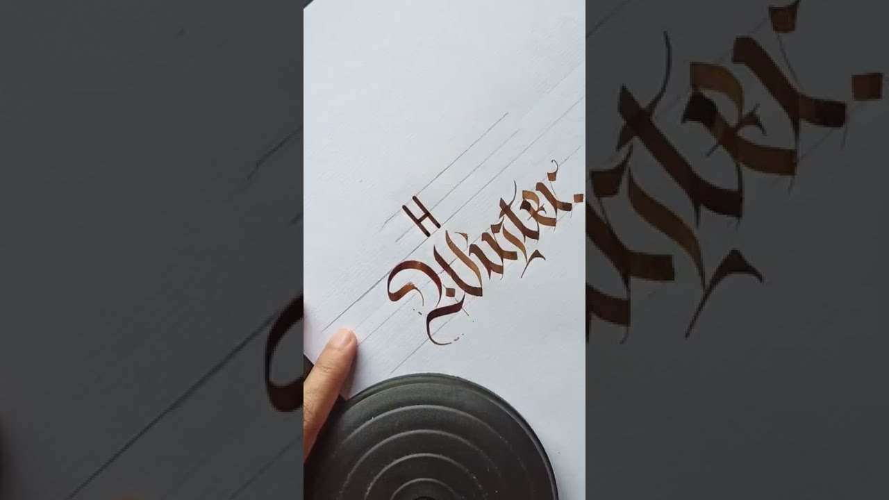 Fraktur Script / Most Satisfying Video - YouTube