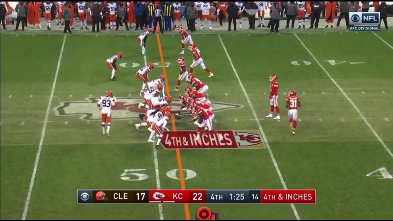 Andy Reid Risky 4th down play vs Browns - YouTube