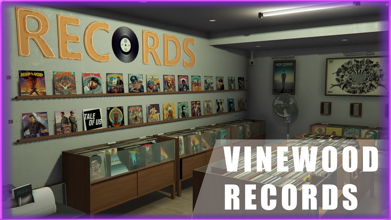 GTA V MLO Interior | Vinewood Records [Vinyl Shop] | FIVEM Map Mod ...