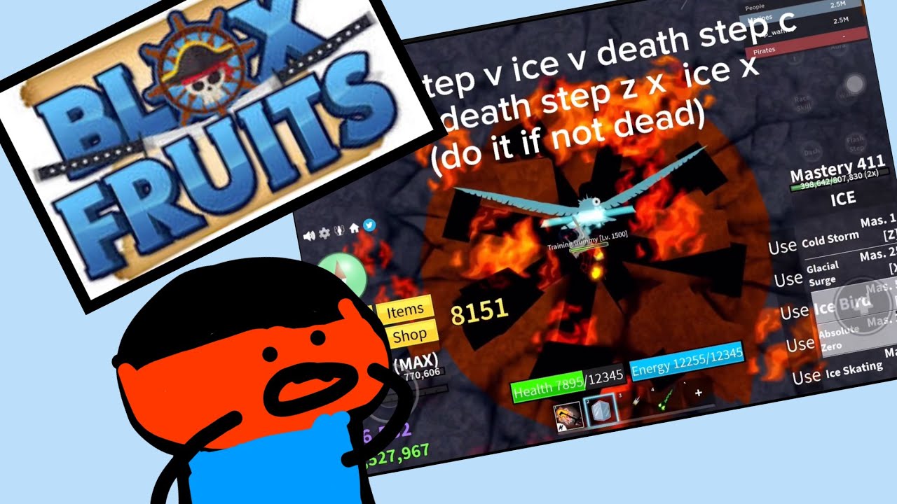 Blox fruit ice combos with all v2 fighting styles - YouTube