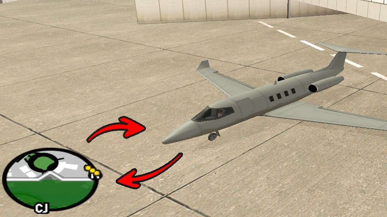 Secret Shamal Plane Location in GTA San Andreas (San Fierro Airport ...