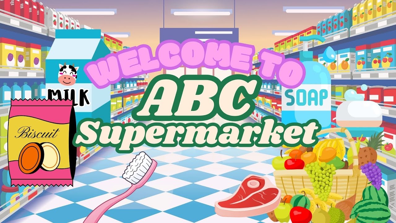 ABC - Supermarket | Alphabet Phonics | Learning Alphabet For Children ...