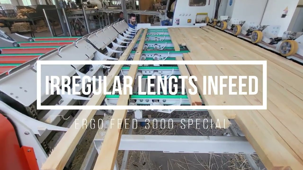 ErgoTak moulder infeed ErgoFeed 3000 special for irregular lengths ...