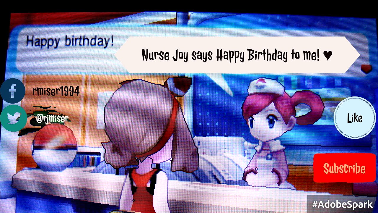 Nurse Joy says Happy Birthday to me!! - YouTube