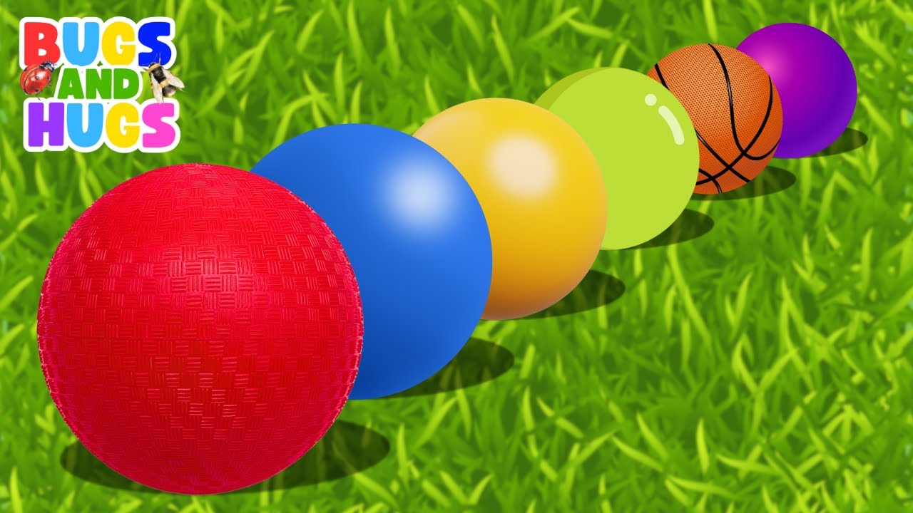 Learn Colors with Balls ⚽🎾🏀 | Fun & Educational Song for Kids - YouTube