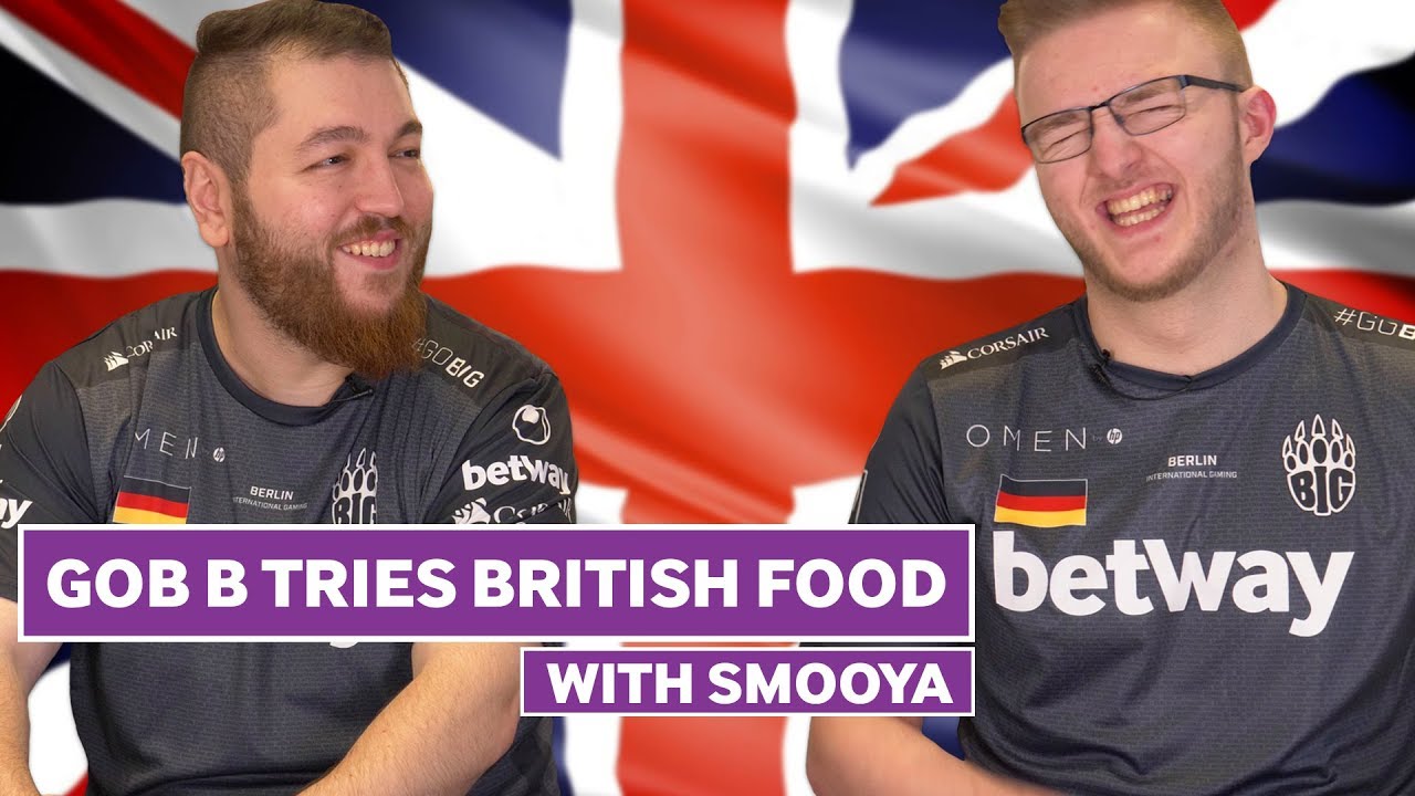 BIG's gob b Tries British Food with Smooya - YouTube