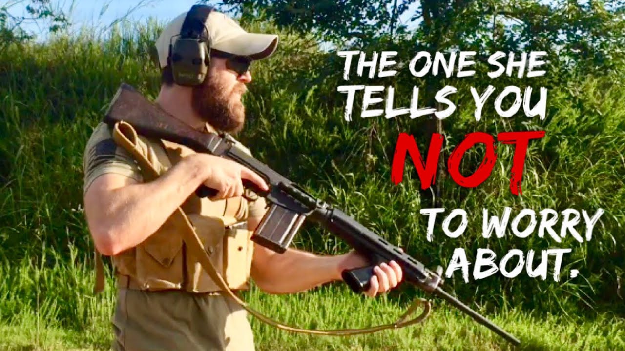 The FAL forward mounted pistol grip - YouTube