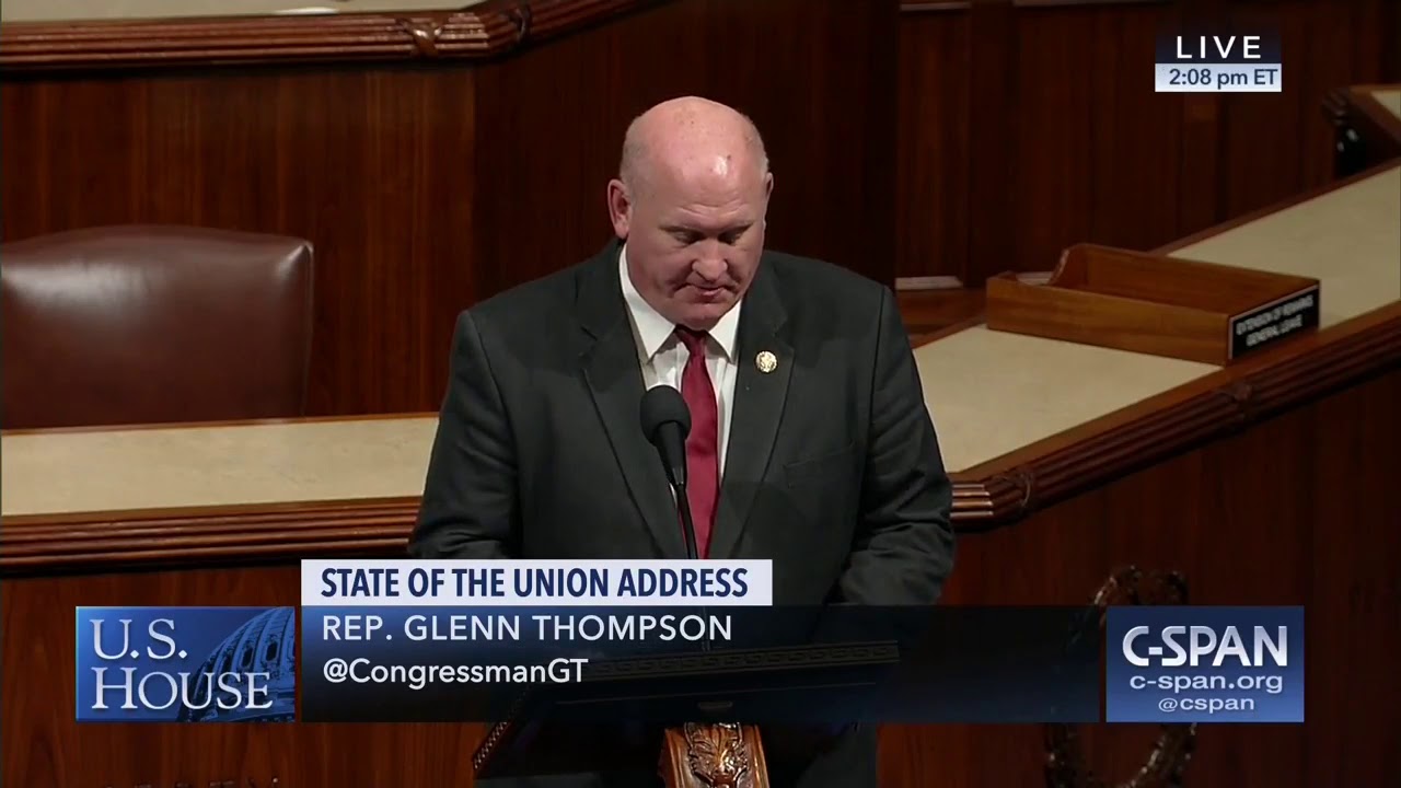 Congressman Thompson looks forward to 2019 SOTU address - YouTube