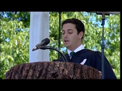Valedictory to the College: David Rogg - YouTube