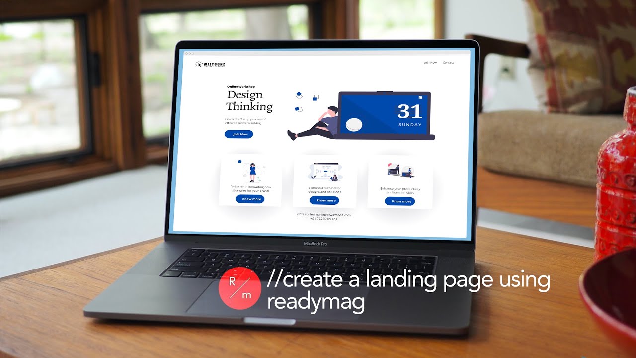 Tutorial: Create a landing web page using Readymag - YouTube