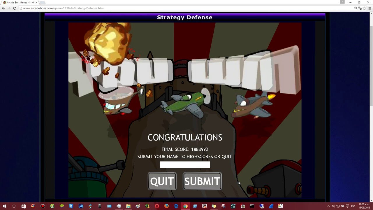 Strategy Defense - 160315 - 1,883,992 [COMPLETE GAME] - YouTube
