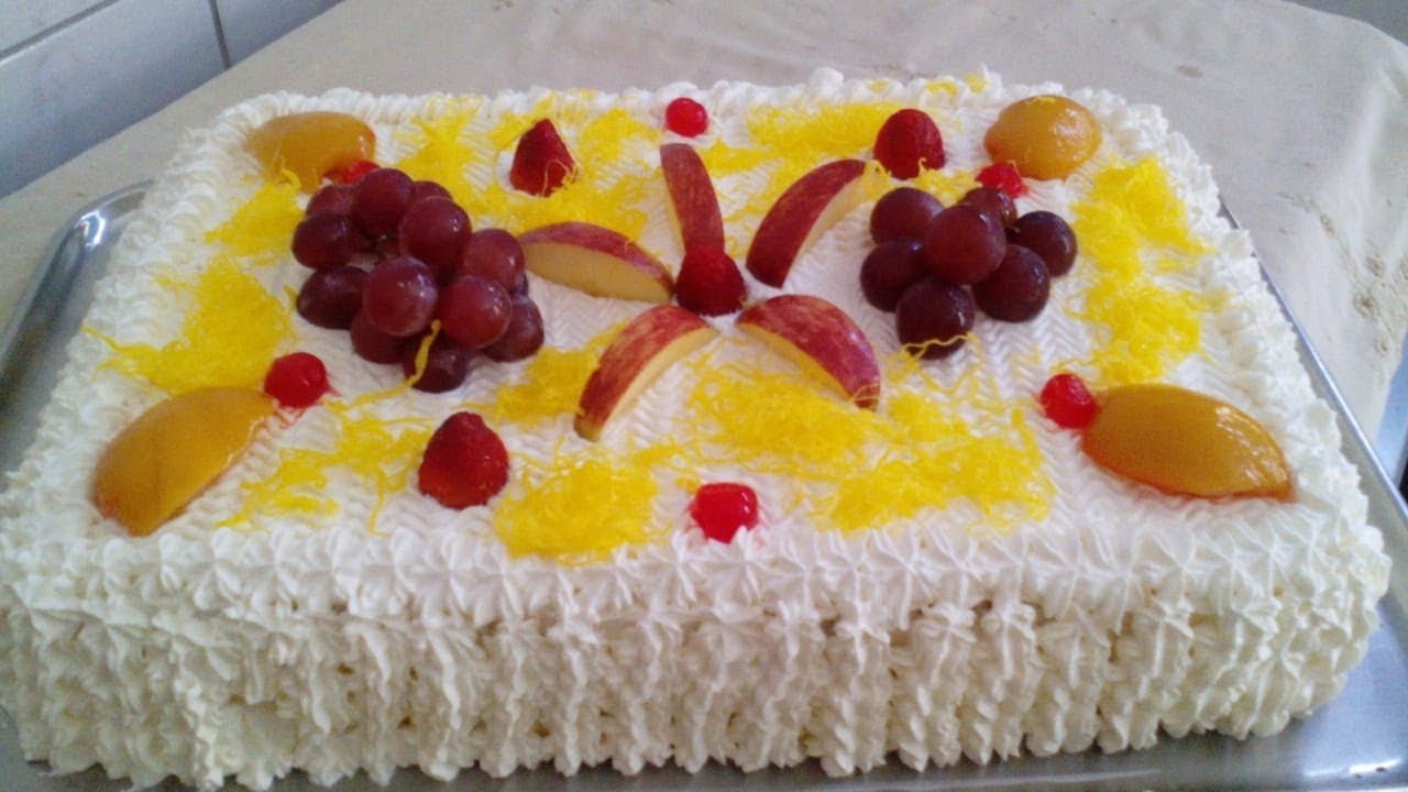 BOLO DE FRUTAS - YouTube