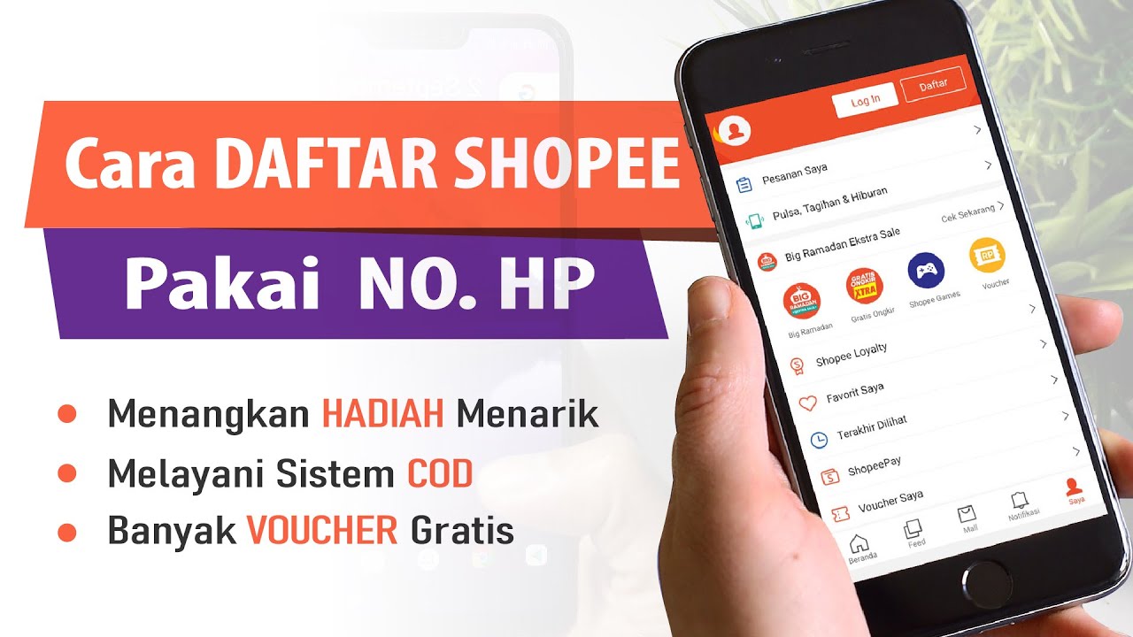 Cara Daftar Shopee di HP Android - YouTube