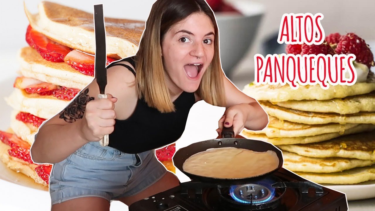 cocinando panqueques por primera vez :O - YouTube