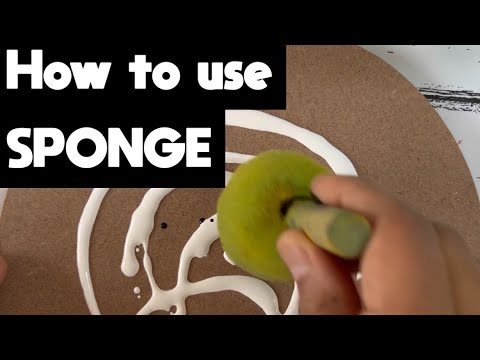 How to use sponge for painting | art and craft tips | art and craft ...