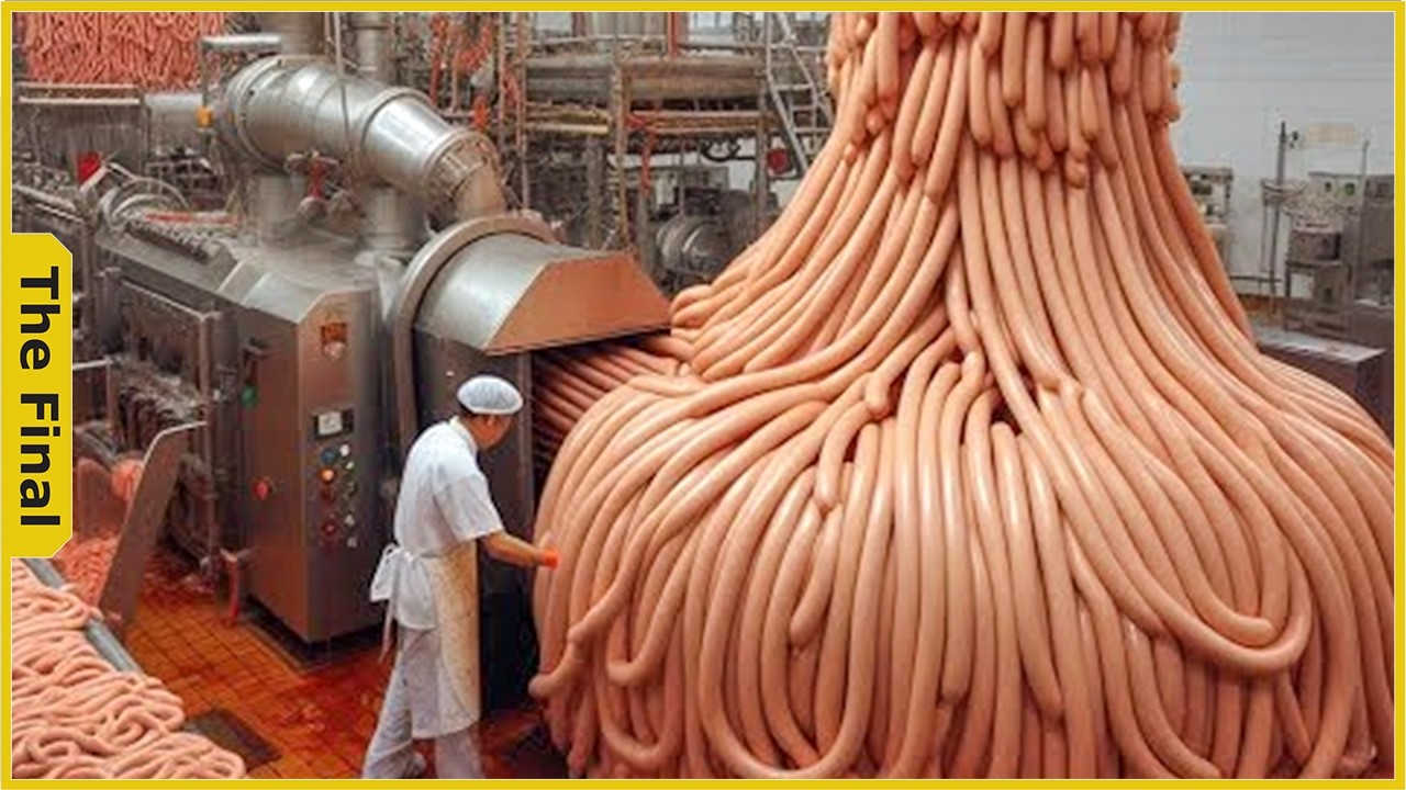 How Sausage Is Made - Sausage Processing Factory from Millions of Pigs | Food Factory - YouTube