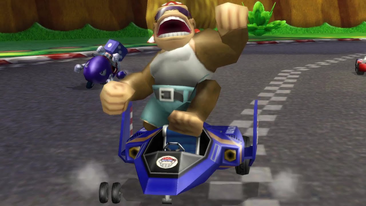 Funky Kong on Blue Falcon in Mario Kart Wii - YouTube