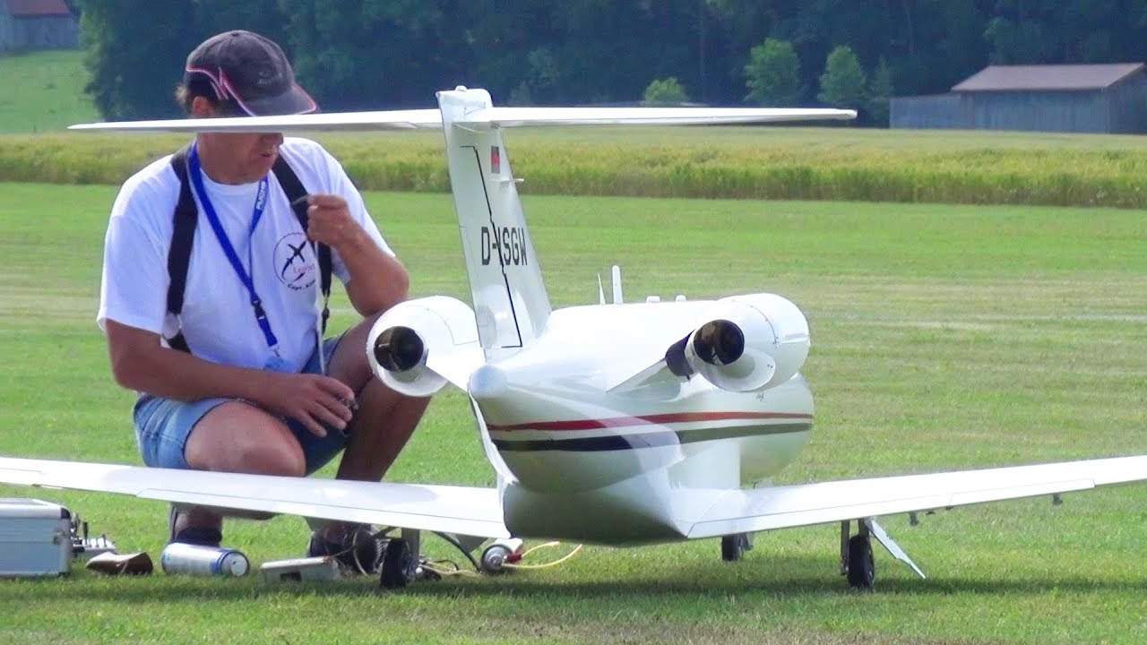 CESSNA CITATIONJET HUGE RC C-525 SCALE MODEL TURBINE JET FLIGHT ...