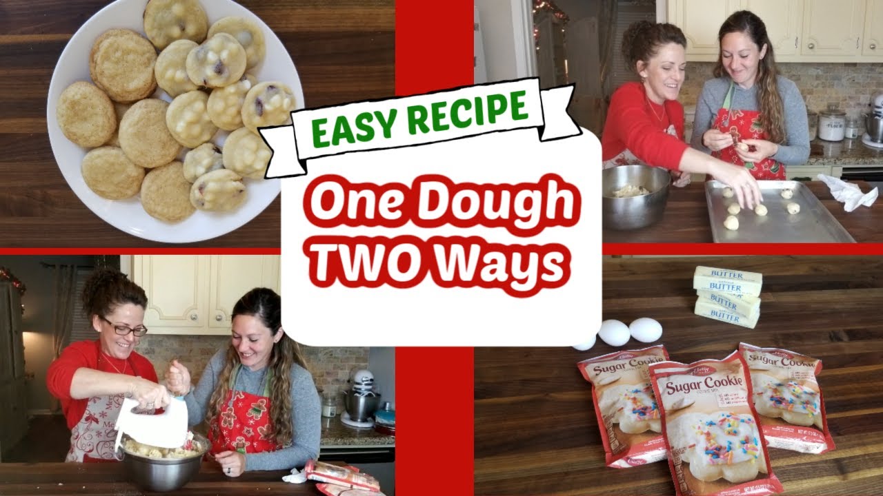 2 COOKIES ONE DOUGH | SUPER EASY COOKIES | BOX COOKIES 2 WAYS # ...