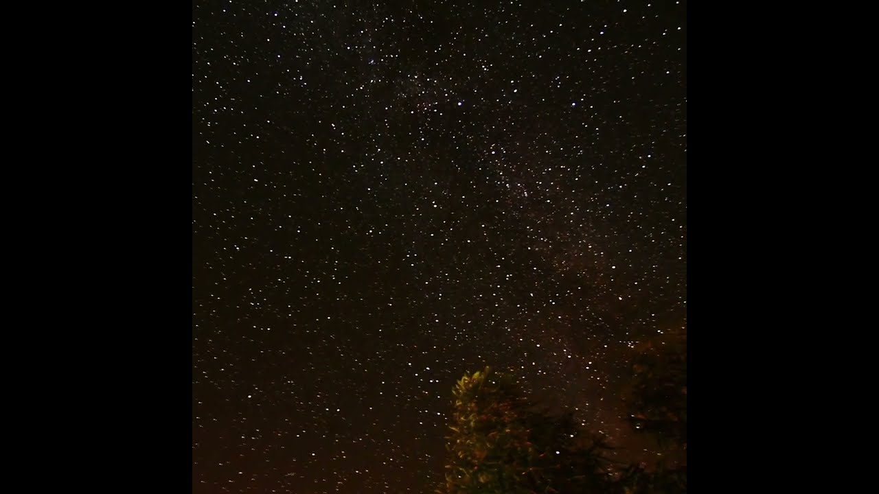 Time-Lapse of the Universe and Milky Way , Zeitrafferaufnahme des ...