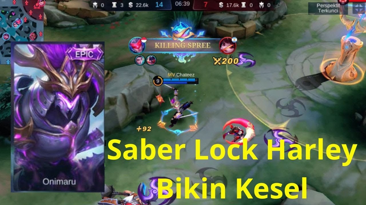 Saber Lock Harley Sampai Takut | SABER BEST BUILD 2023 | MOBILE LEGENDS ...