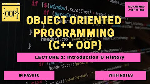 Object Oriented Programming (C++ Oop) Complete Course In Pashto - YouTube