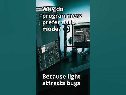 Why do programmers prefer dark mode? - YouTube