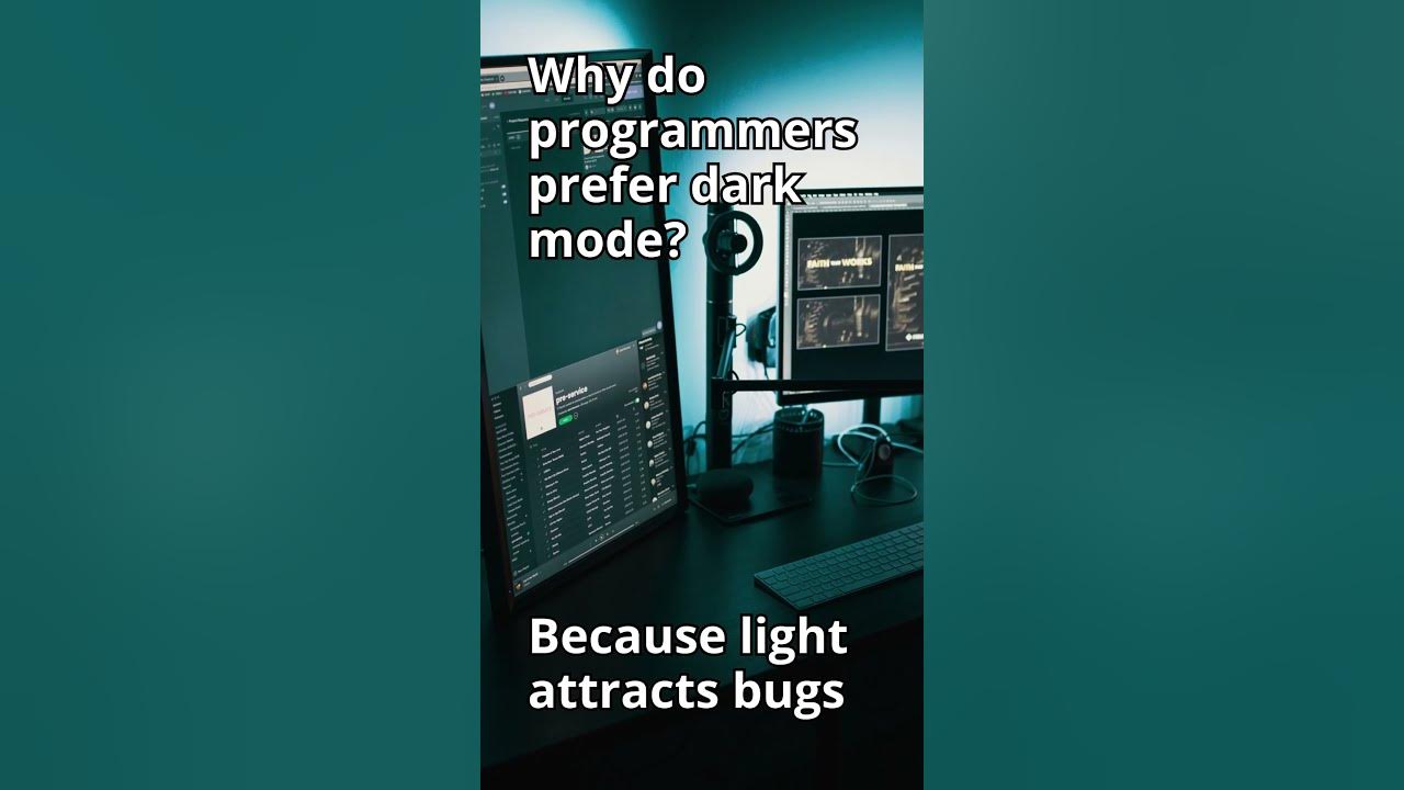 Why do programmers prefer dark mode? - YouTube