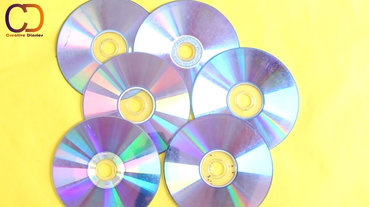 4 DIY CD REUSE CRAFT IDEAS III BEST OUT OF WASTE III Creative Diaries ...