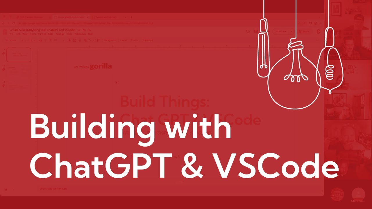 Building With Chat GPT & VSCode — The Gorilla Learning Lab (#13) - YouTube