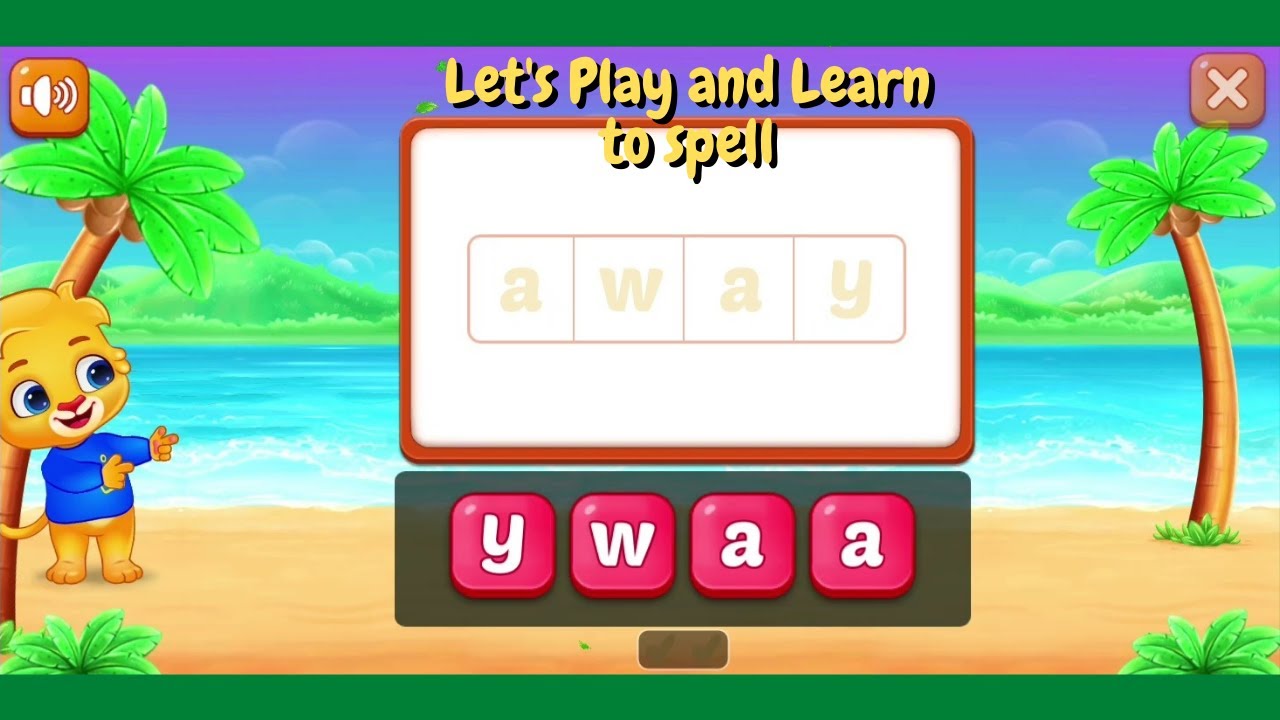 Let's Play and Learn to Spell for Beginner Kids | Sight Words Games ...