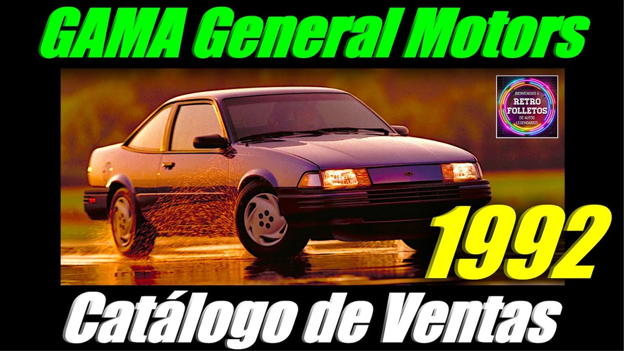 1992 CATALOGO AMERICANO DE LA GAMA DE MODELOS GENERAL MOTORS - YouTube