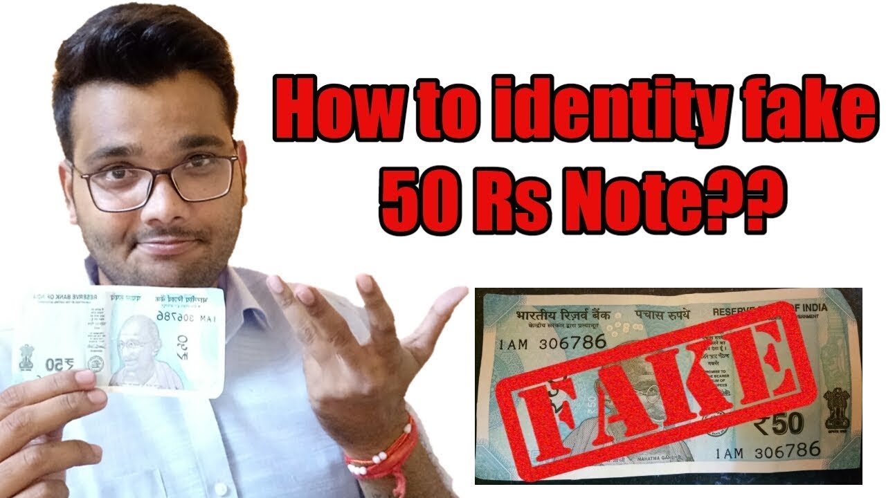 How to identify fake new 50 Rs note in Hindi? - YouTube