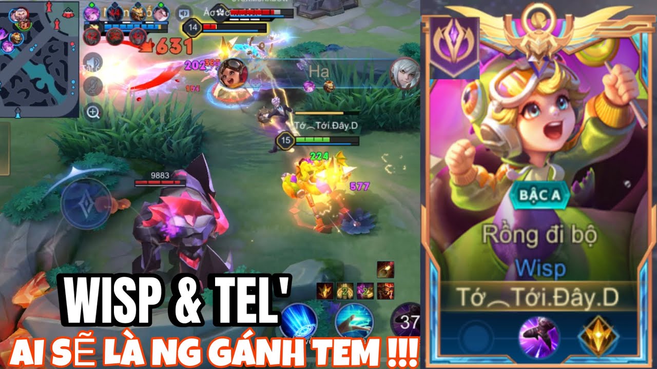 TOP. WISP | Đối Đầu Với Xạ Thủ Tel’ Cực Kỳ HOT - AD Nào Sẽ Gánh Tem Đây !!! - YouTube