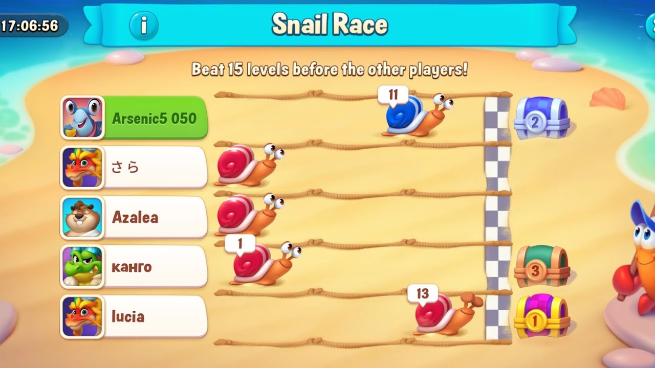 The Snail Race 🐌 | Beat the opponents|Fishdom Gameplay 🐠 - YouTube