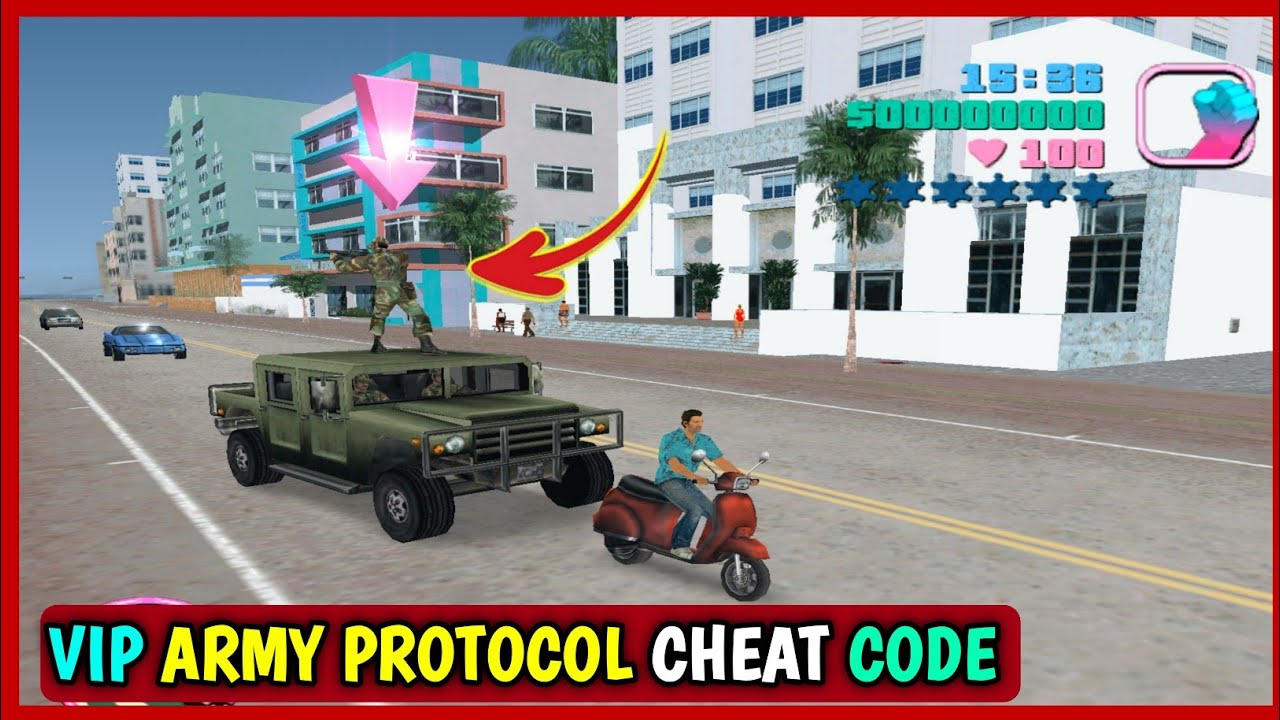 VIP ARMY PROTOCOL | GTA Vice City VIP ARMY PROTOCOL Cheat Code ...