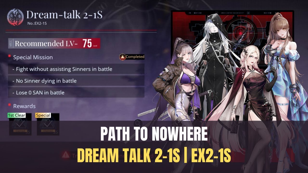 [Path to Nowhere] Dis Shadows | EX2-1S | Dream Talk 2-1S | Guide - YouTube