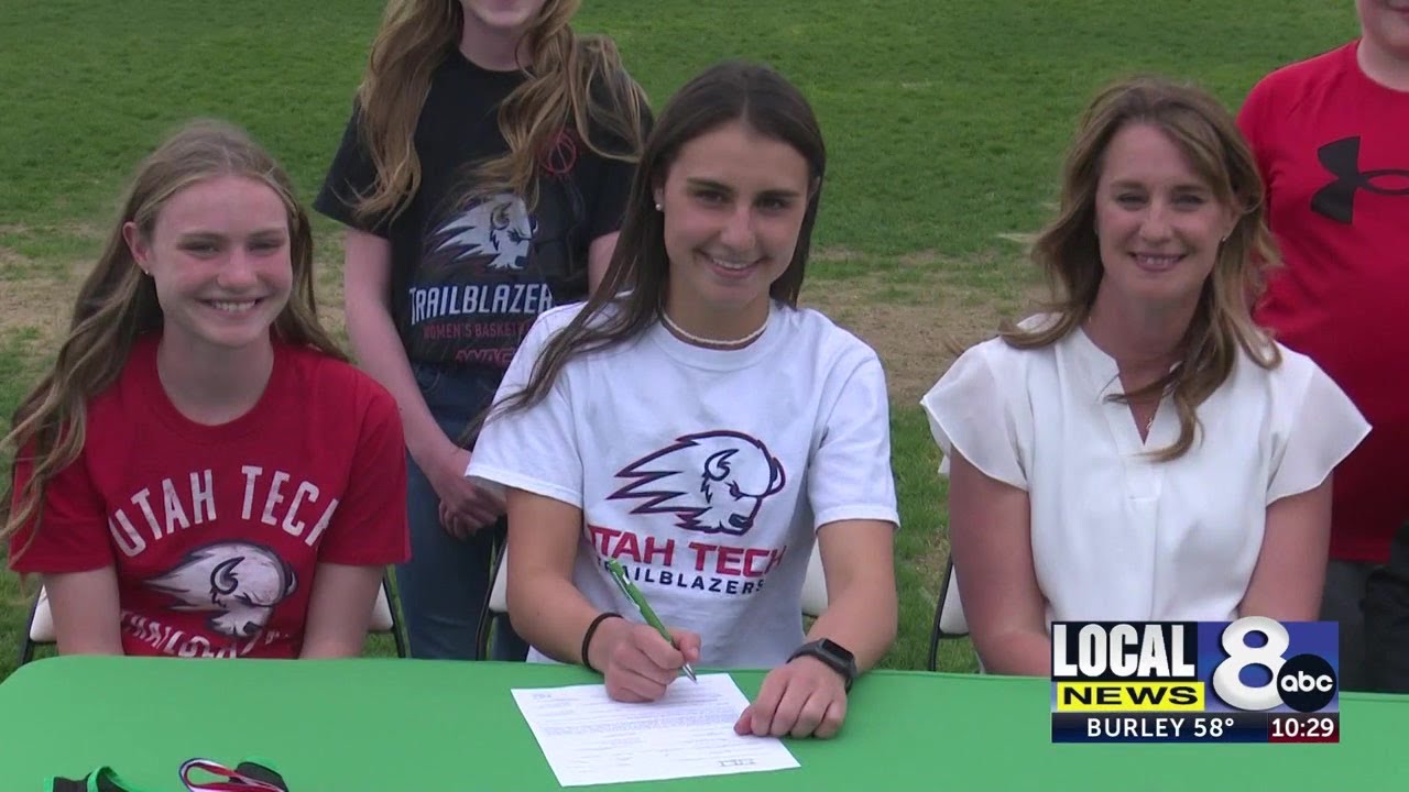 Blackfoot's Whitney Christiansen to run track at Utah Tech - YouTube