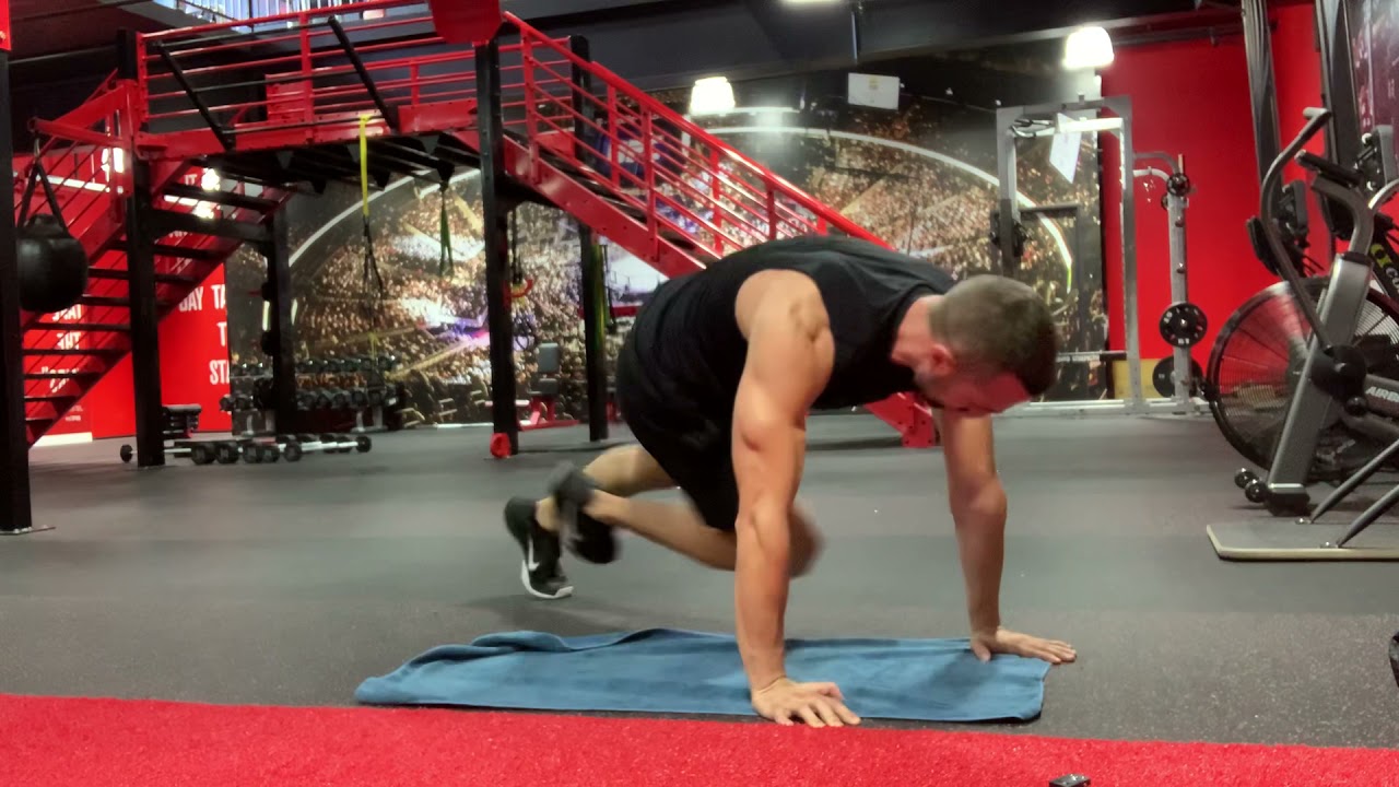 Cross body mountain climbers - YouTube