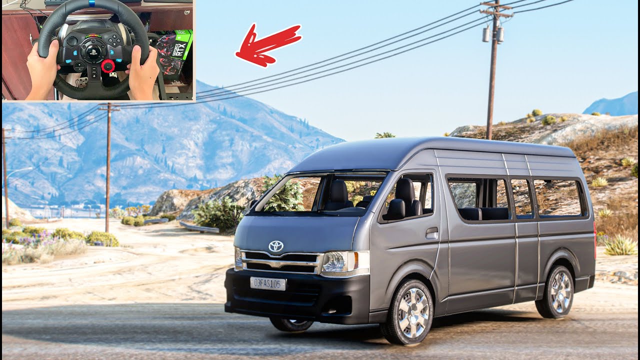 GTA 5 - Toyota Hiace 2012 - OFF ROAD | Logitech g29 gameplay - YouTube