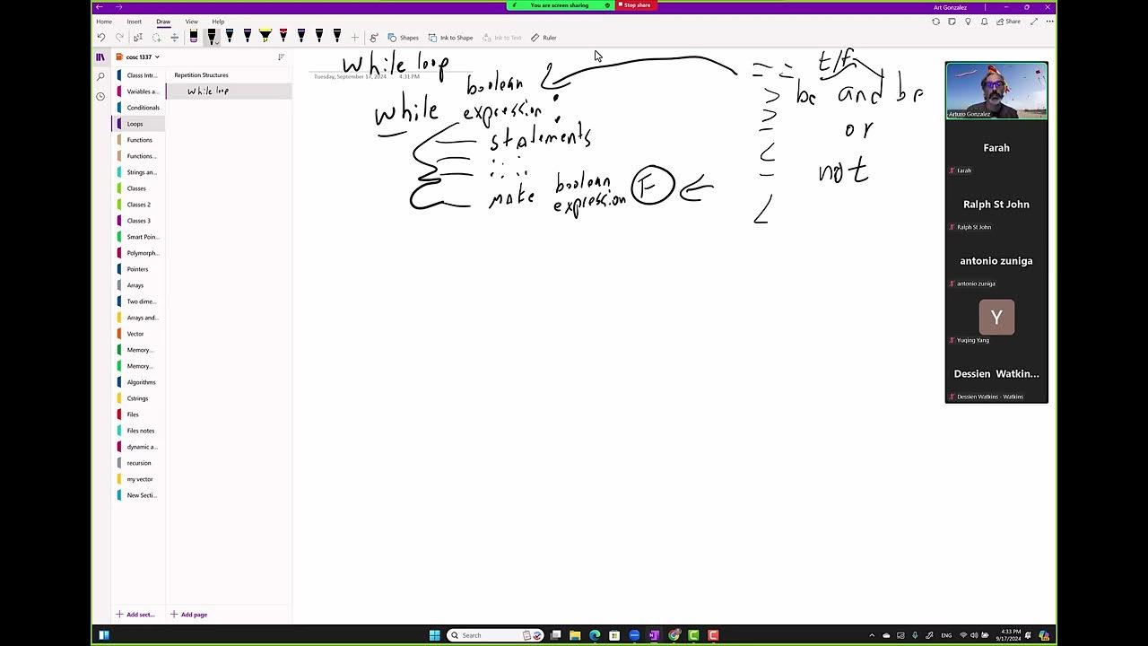 091724 COSC 1337 Python intro to while loop - YouTube