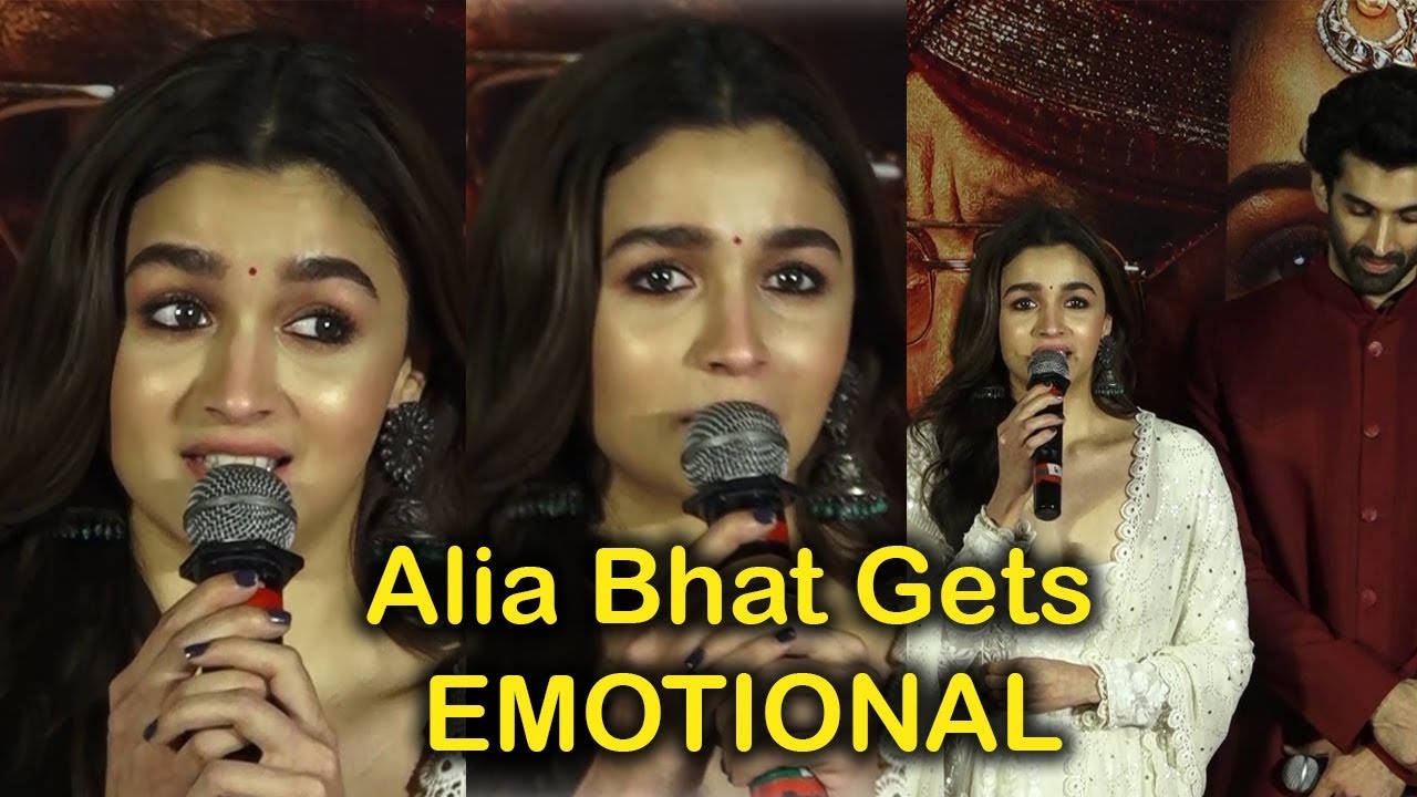 Alia Bhatt CRYING Front Of Media | Kalank Teaser Launch - YouTube