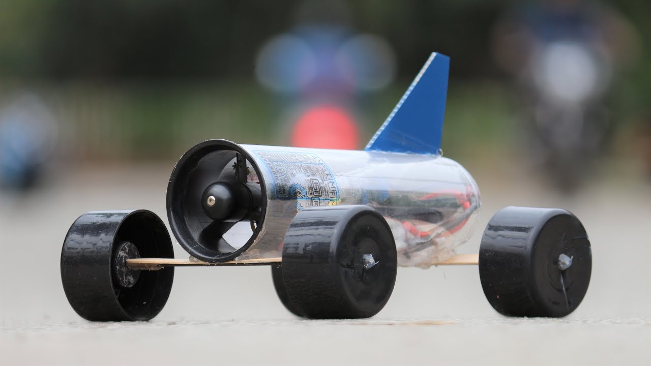 How to make a Car - Powered Car - Very Simple Car - YouTube