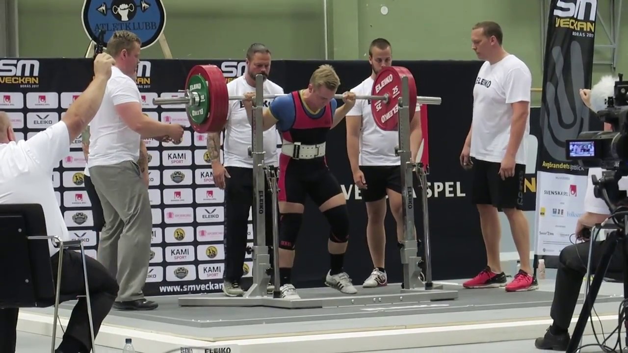 245kg Squat, 140kg Bench and 260kg Deadlift in Competition [Swedish ...