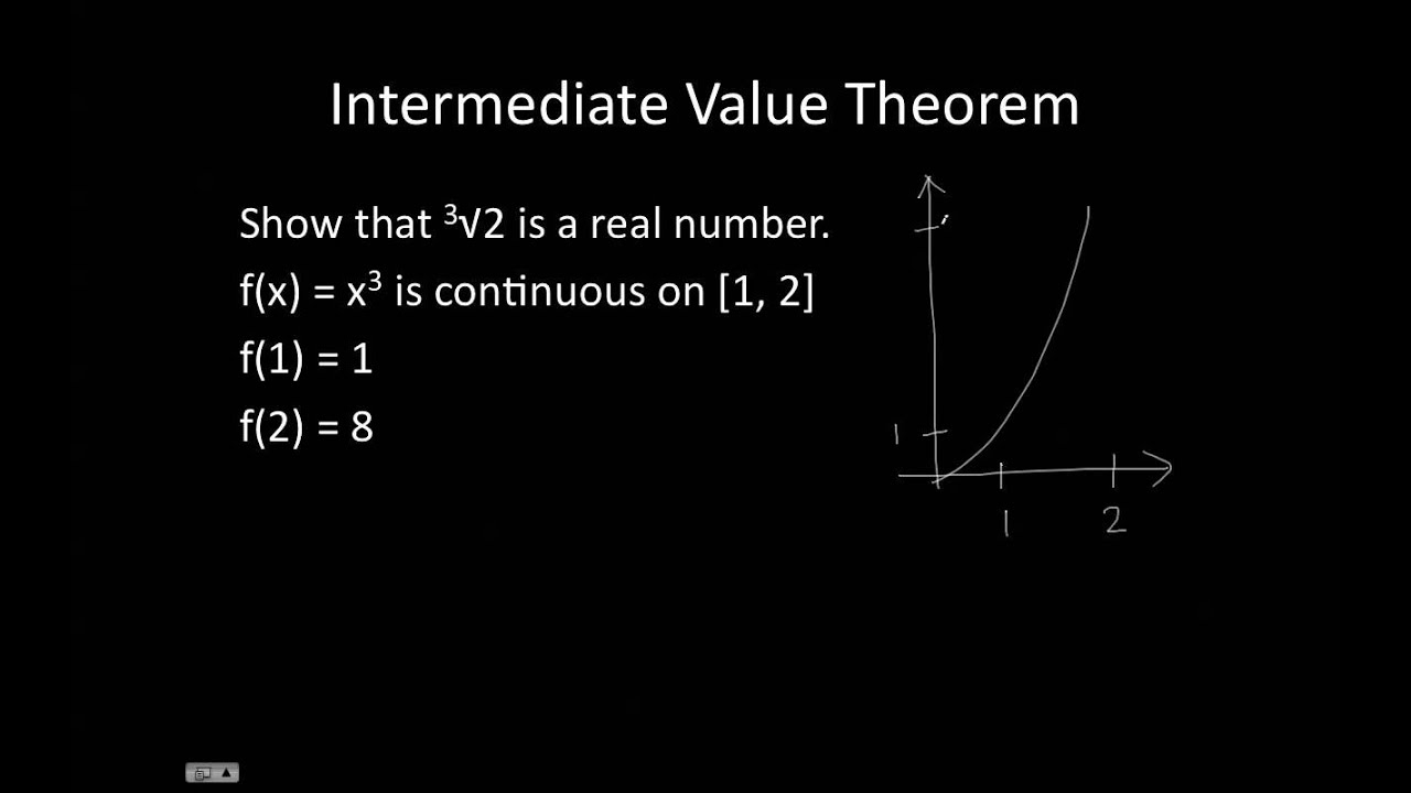Intermediate Value Theorem Example 2 - YouTube