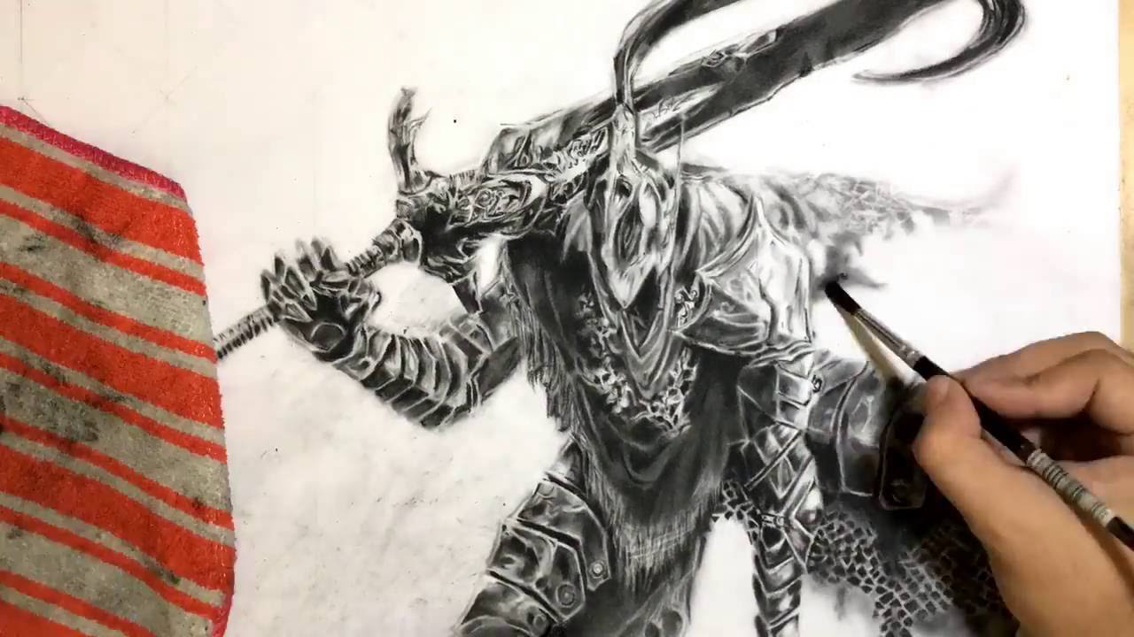Artorias The Abysswalker Drawing Artorias The Abysswalker By Aletime