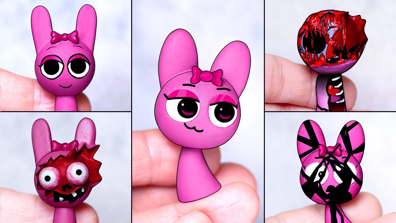 Making SPRUNKI All Pinki Sculptures Timelapse - YouTube